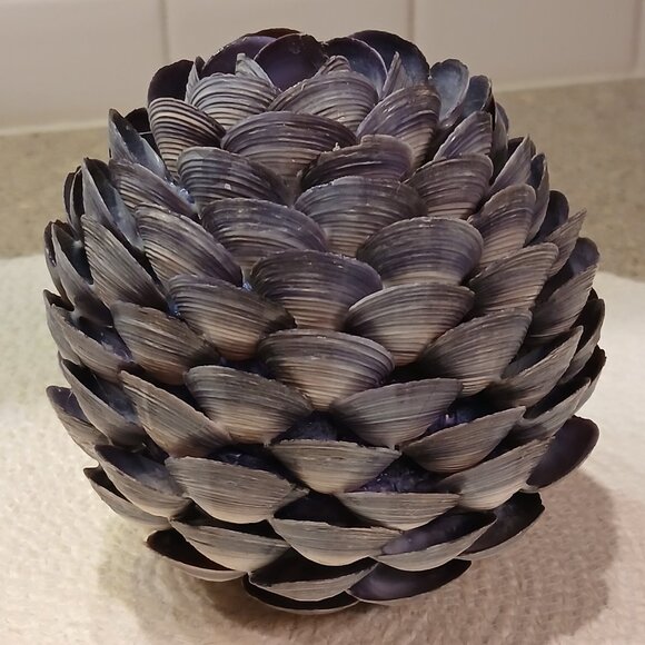 Hand Crafted | Accents | Sea Shell Sphere For Coastal Beach Decor ...